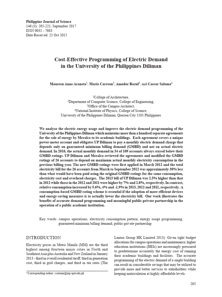 Cost-Effective Electric Demand Programming | PDF | Electricity | Power ...