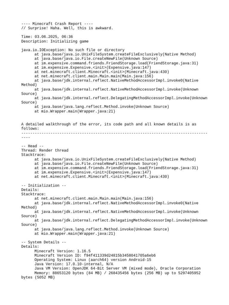 Crash 2025 06 03 - 06.36.09 Client | PDF | Java Virtual Machine ...