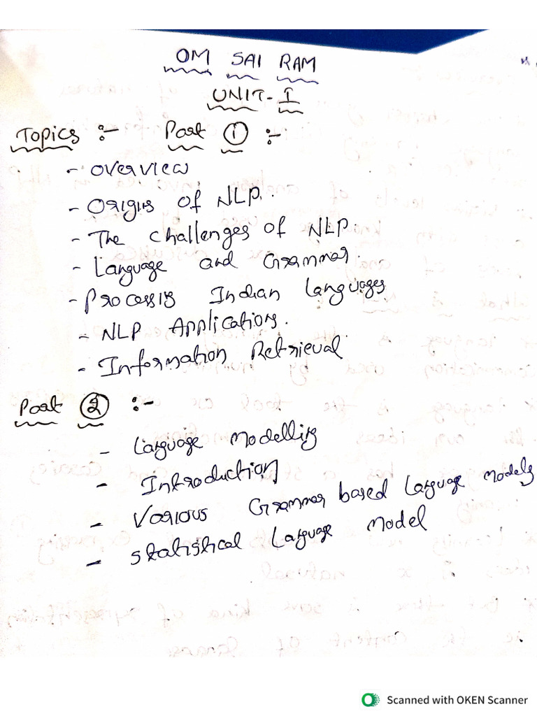 NLP Unit-1 Notes | PDF
