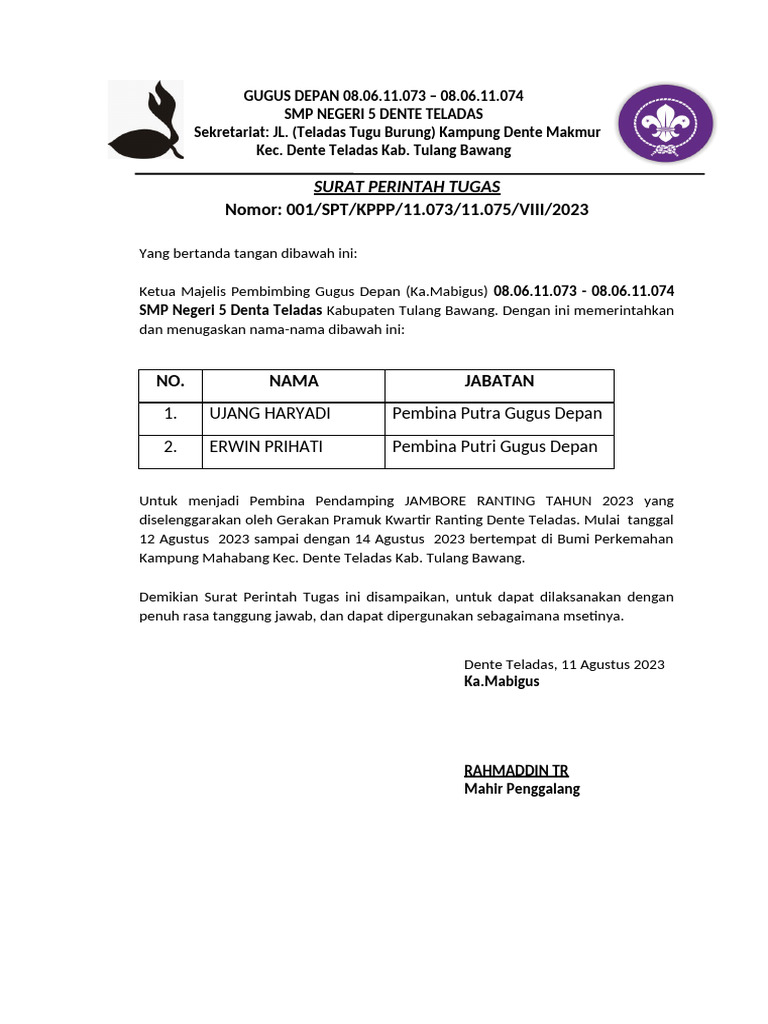 SPT Jamran 2023 | PDF
