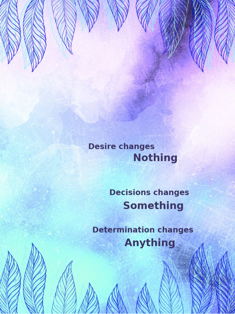 Desire Changes | PDF