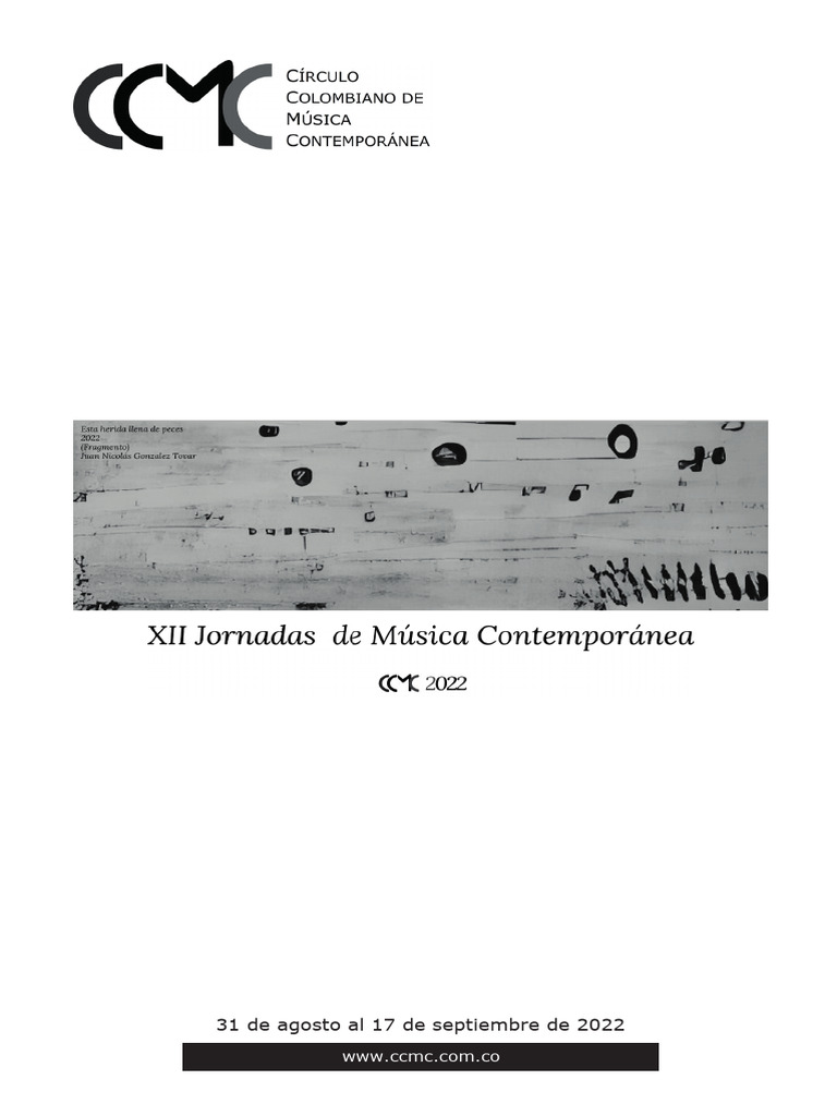Librillo Digital - Jornadas de Música Contemporánea CCMC 2022 | PDF ...