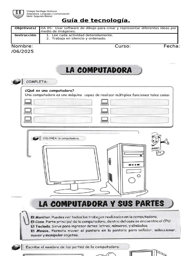 Guías Computación 2°básico PDF | PDF