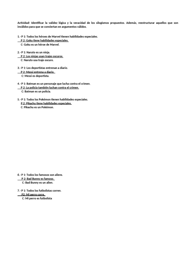 Ejercicios Prueba | PDF