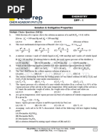 Grade 12 Chemistry Unit 1 Exam Questions | PDF | Solubility | Nitric Acid