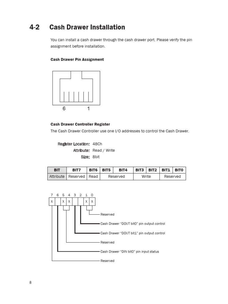 POS8000-Cash Drawer Setup | PDF