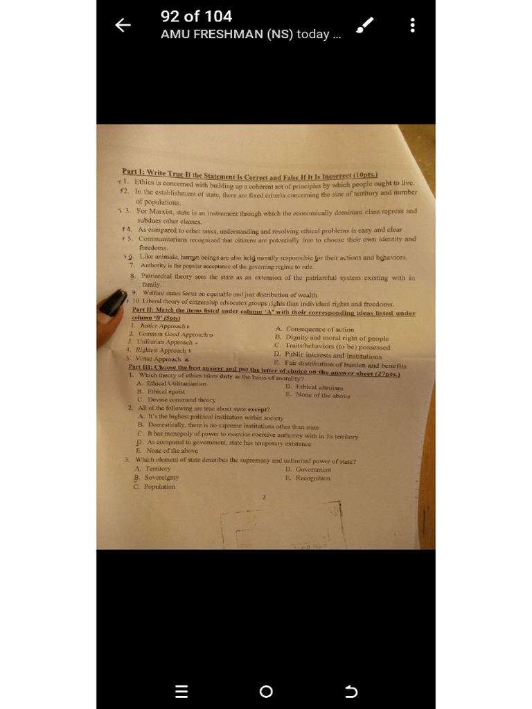 Civics Final Exam | PDF