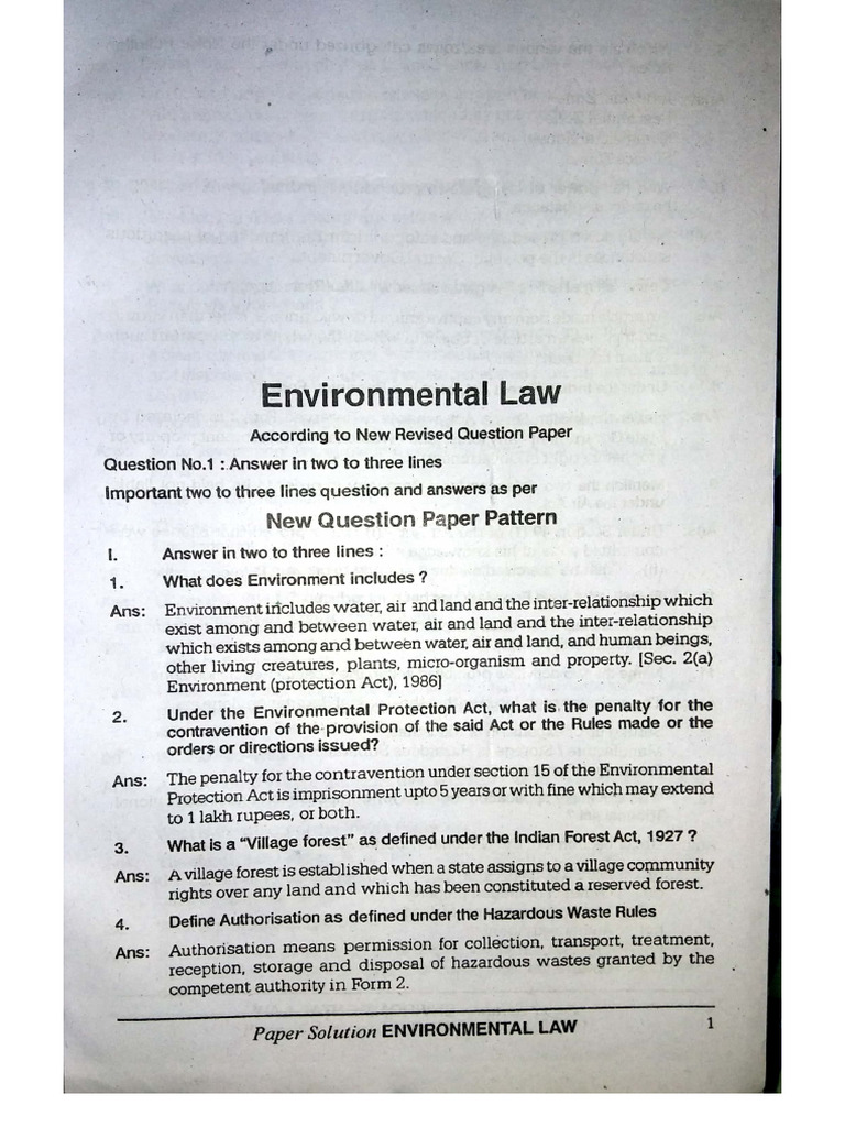 Environment 2 Liners | PDF