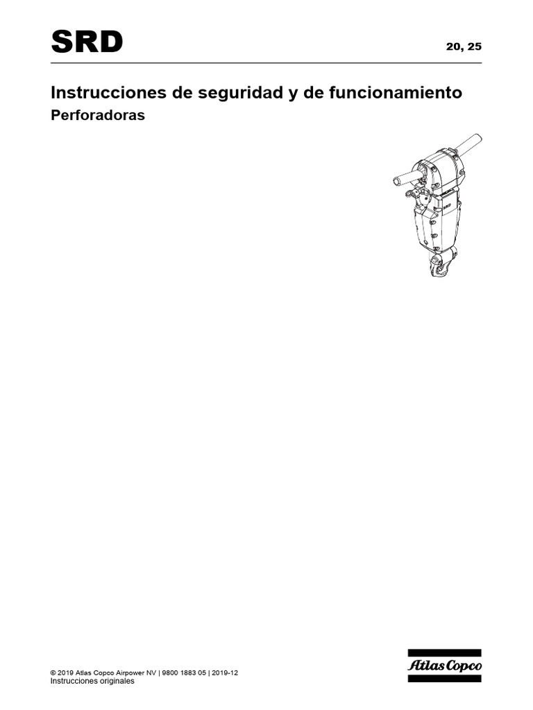 Instruction Book (Aib) SRD 20, SRD 25 Pne 9800 1883 05 Es | PDF | ruido | Ventilación (Arquitectura)
