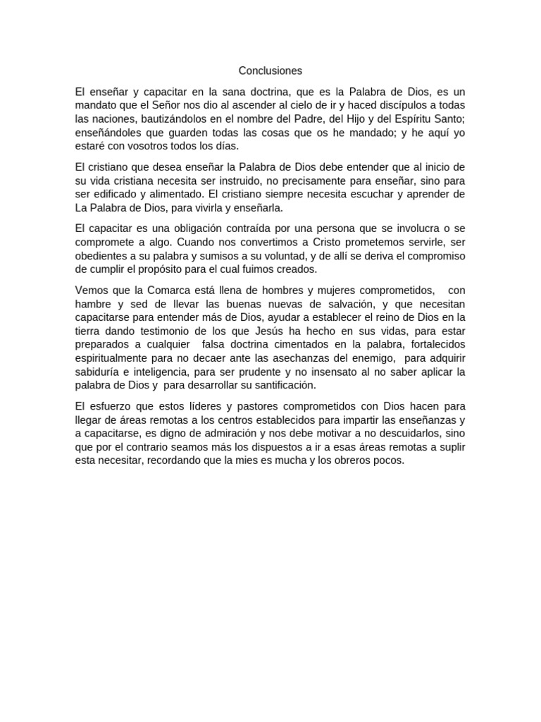 Conclusion Es | PDF