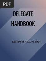 MUN Delegate Handbook | PDF | United Nations | International Relations
