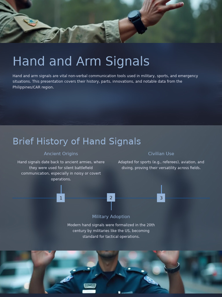 Hand and Arm Signals | PDF | Communication