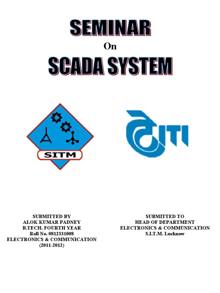 Seminar Report On SCADA System | PDF | Scada | Programmable Logic ...