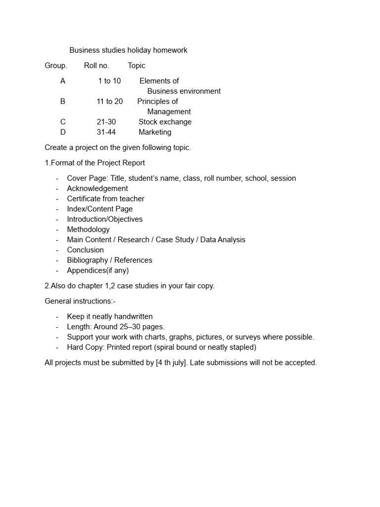 Class 12th BST Project Work | PDF