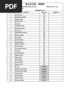 Invigilation Duty List | PDF