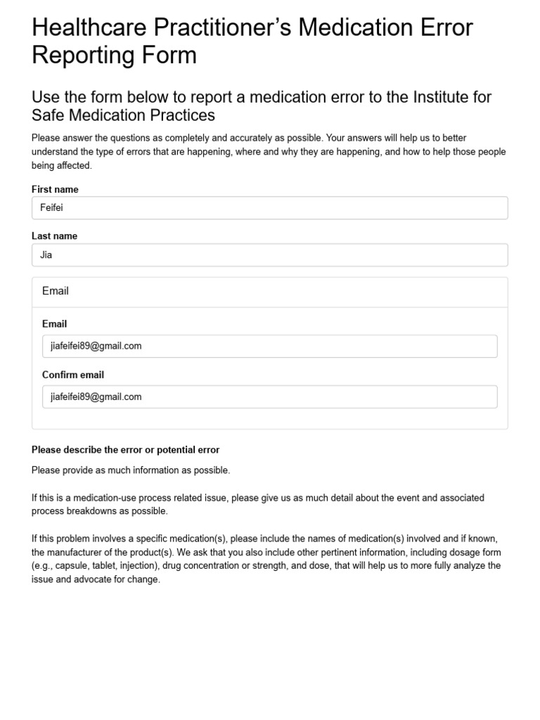 Ismp Error Report Tacrolimus | PDF | Dose (Biochemistry) | Chemistry