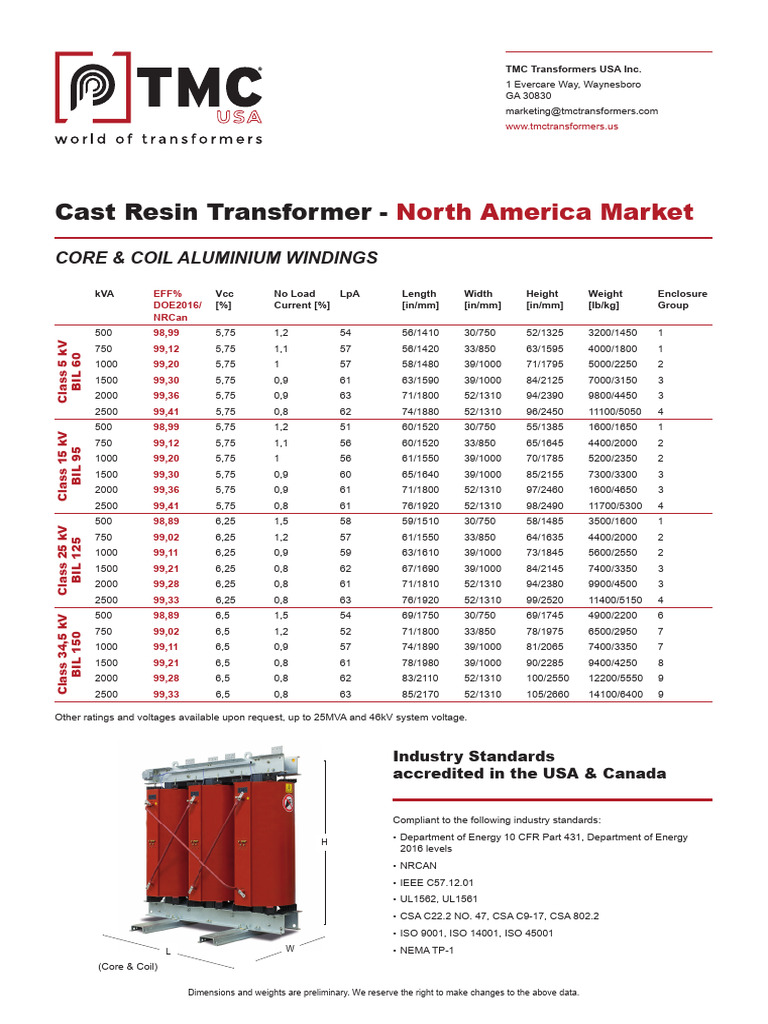 Data Sheet Alluminium | PDF | Transformer | Power Engineering