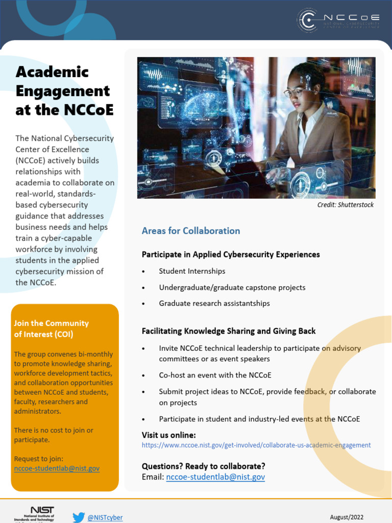 NCCoE AE Flyer (Internship) | PDF