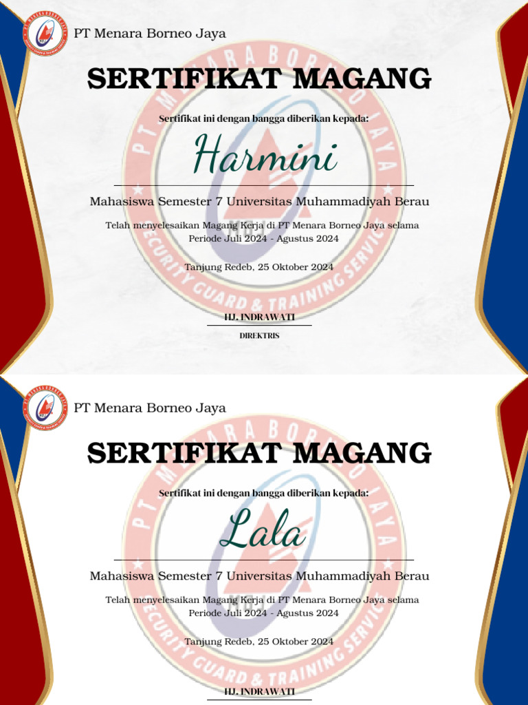 Sertifikat UMB 3 | PDF