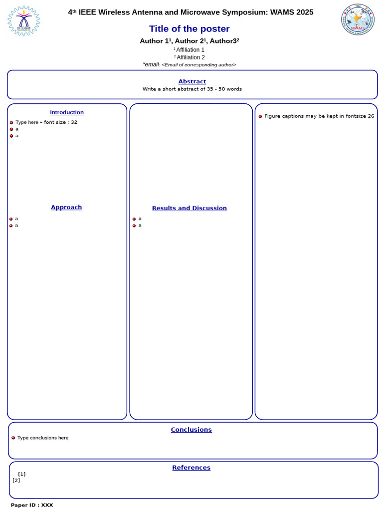 WAMS Poster Template | PDF