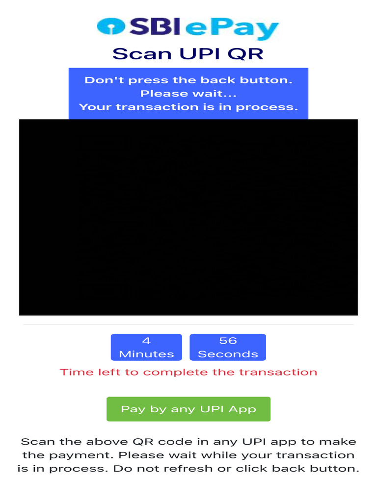 Sbiepay Upi Qr Wait | PDF