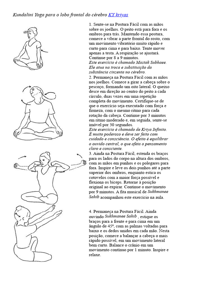 Exercícios de Kundalini para o Cérebro | PDF