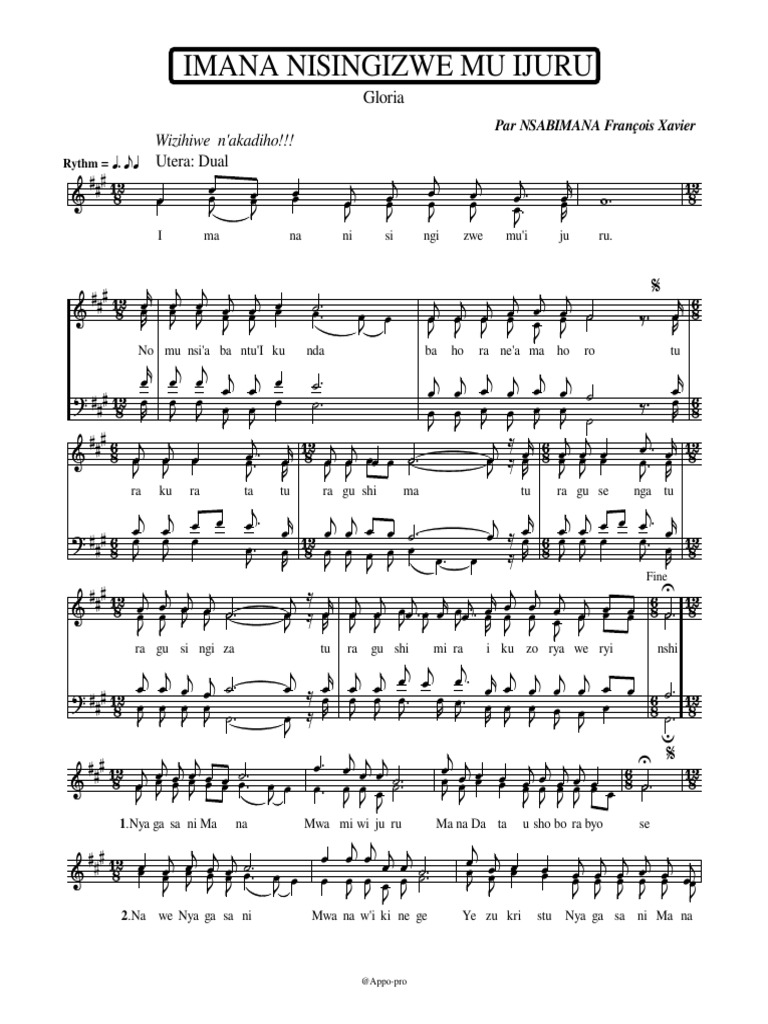 Imana Nisingizwe Mu Ijuru by NSABIMANA Francois Xavier | PDF