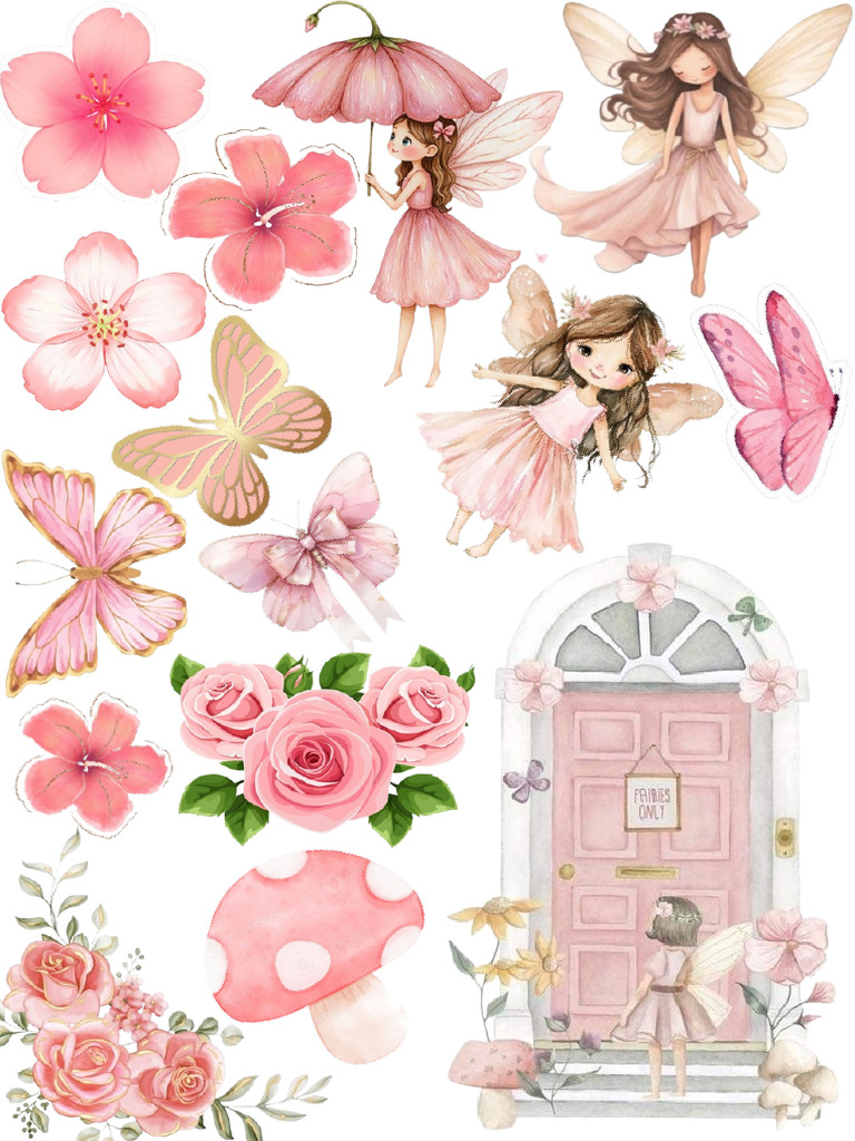 Documento A4 Stickers de Capibara Infantil Rosa y Café | PDF