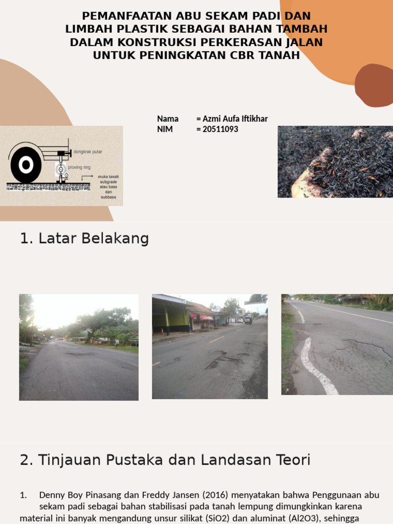 Pemanfaatan Abu Sekam Padi Dan Limbah Plastik Sebagai Bahan Tambah ...