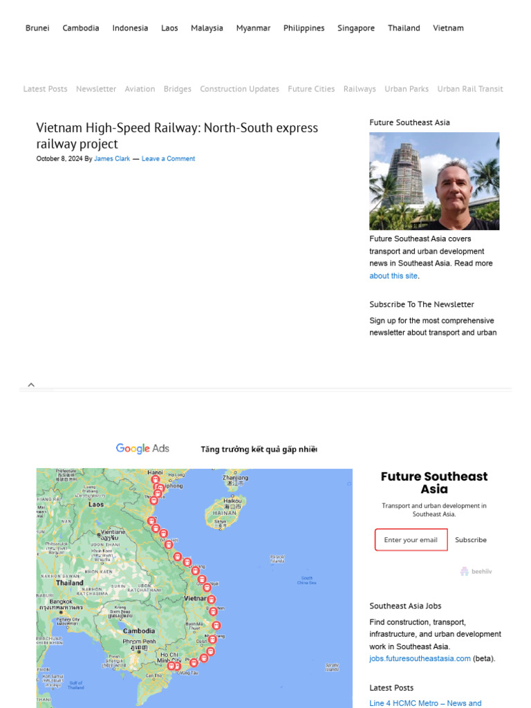 2024.10.08 Vietnam High-Speed Railway - North-South Express Railway ...