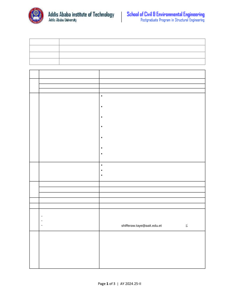 CENG6541 Analysis and Design of Shell Structures - Syllabus 2024.25-II ...