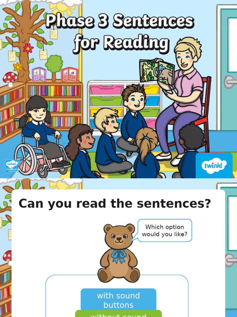 T L 6212 Phase 3 Sentences For Reading Powerpoint Ver 1 | PDF