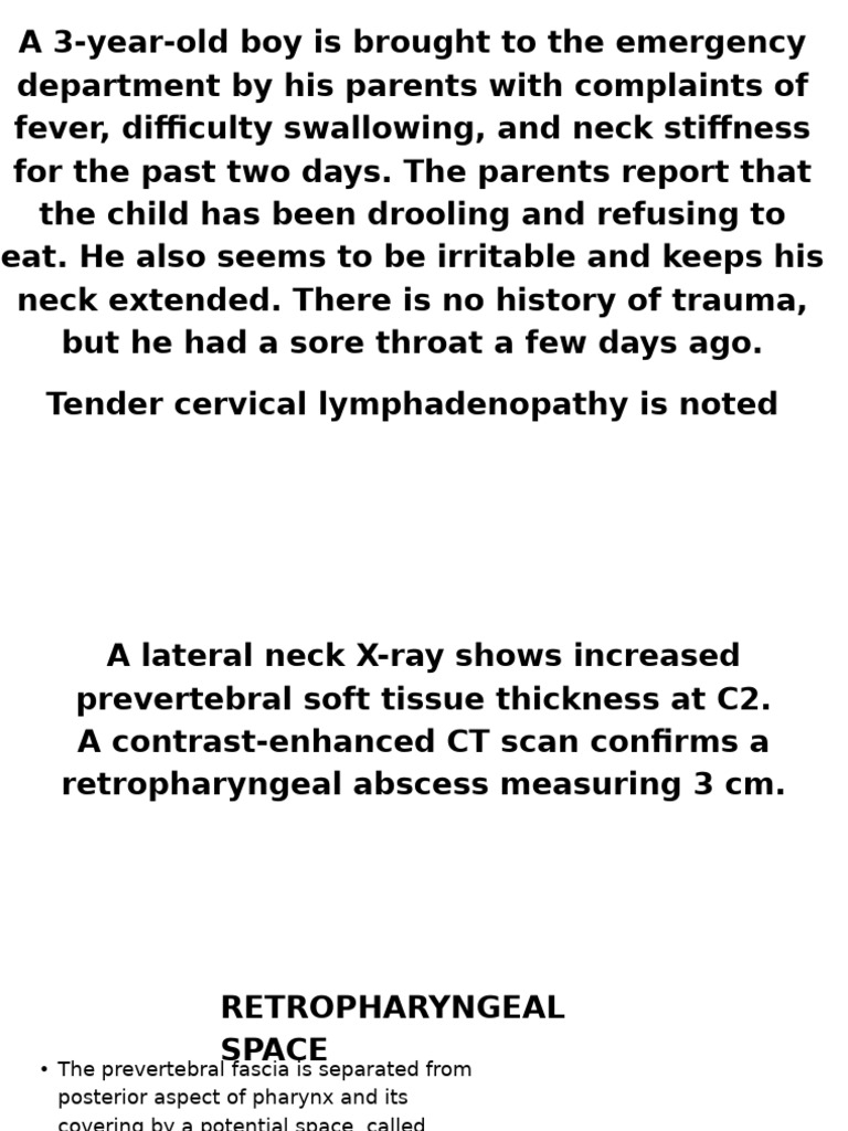 Retrophayrngeal Abscess | PDF | Common Carotid Artery | Neck