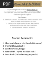 Materi Kepemimpinan LDKS OSIS SMA | PDF