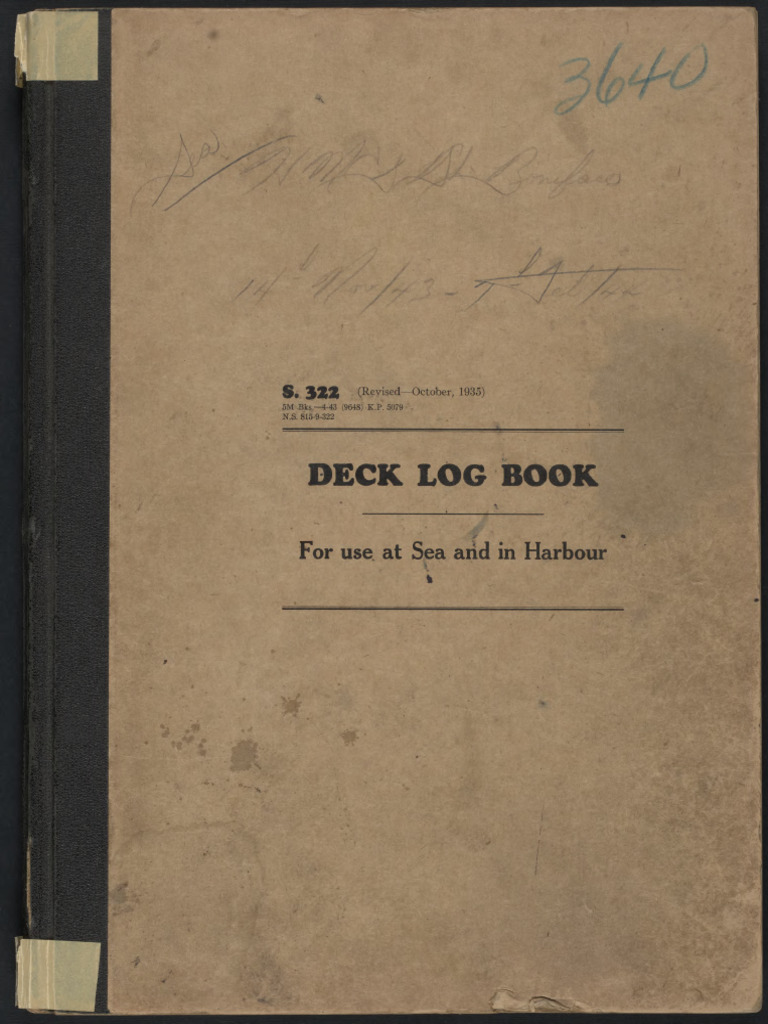 Deck Log Book - 스캔본 | PDF | Fog | Meteorological Phenomena