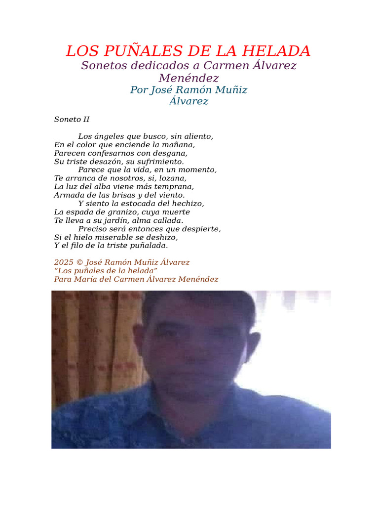 Los Puñales de La Helada-Soneto II | PDF
