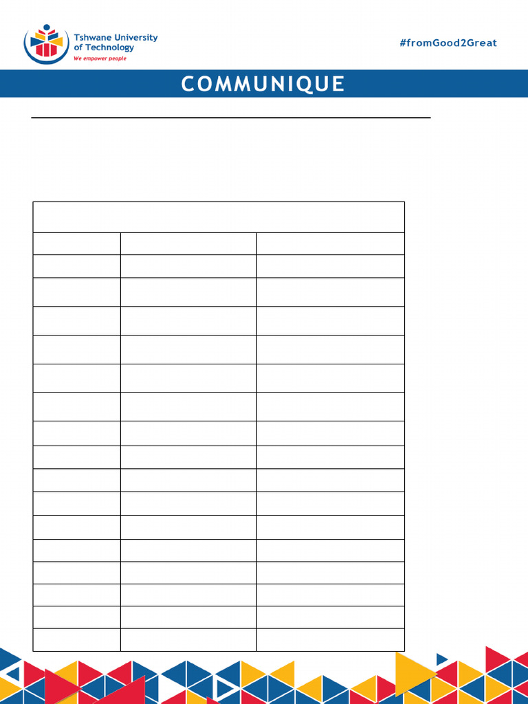 Tut Communique - Tut Bus Schedules | PDF | Bus | Land Transport