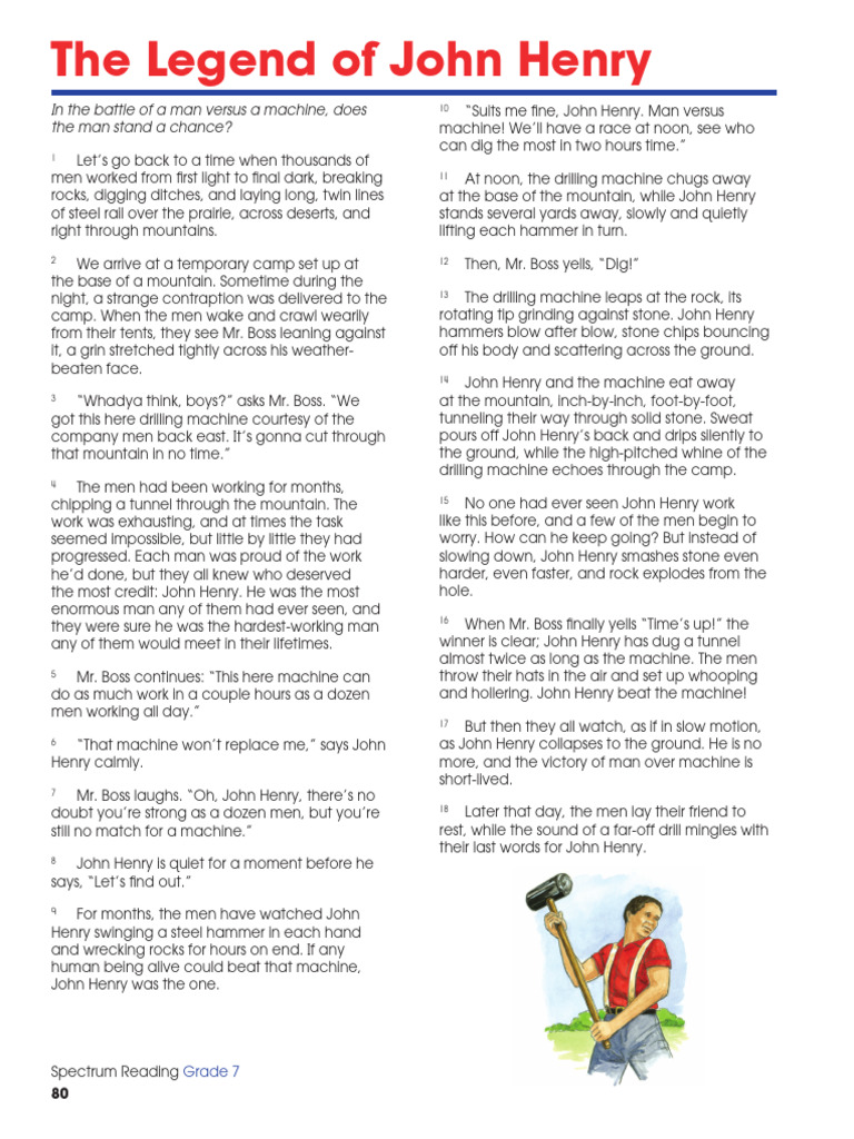 Reading 7th Grade June 2025 @ | PDF