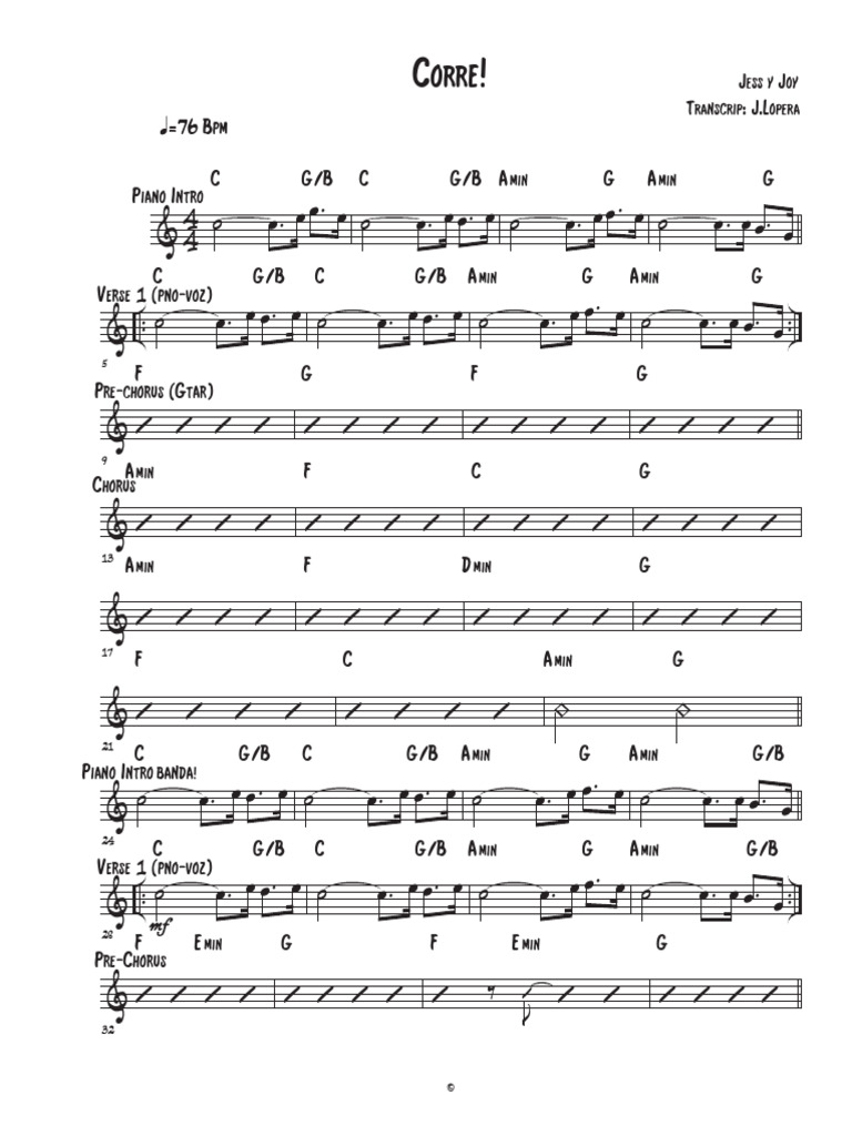 Corre - Jess y Joy (C) | PDF