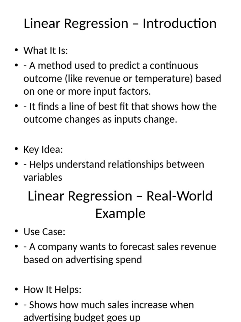 Linear Regression and PCA Presentation | PDF