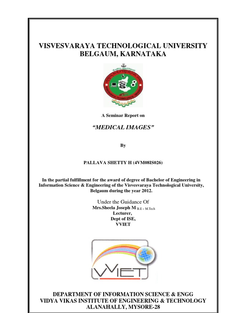 Visvesvaraya Technological University Belgaum, Karnataka: "Medical ...