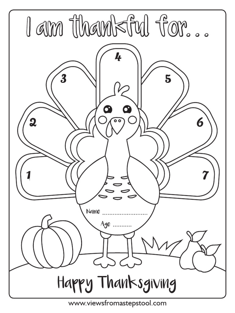 Thankful Worksheet | PDF