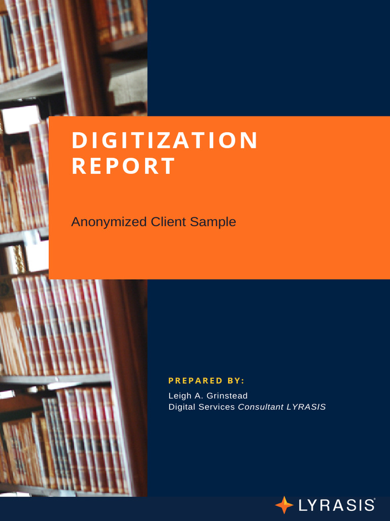 Digitization Report Sample | PDF | Evaluation | Qualitative Research