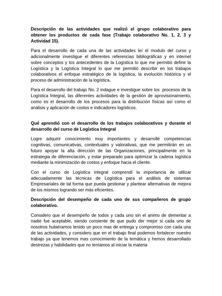 Evaluación Grupal. 20 Puntos | PDF