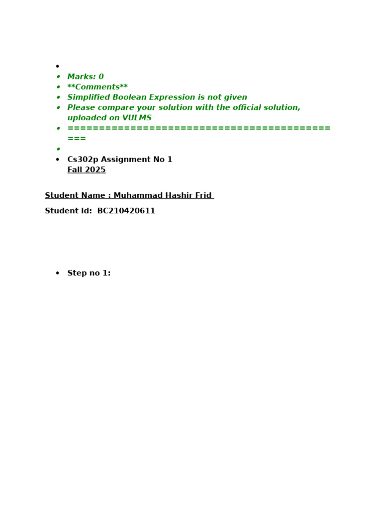 MRK - Spring 2025 - CS302P - 1 - BC | PDF