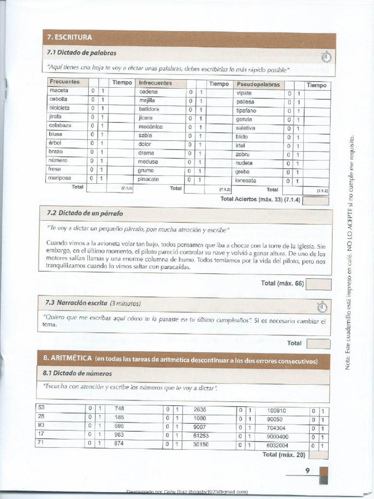 Protocolo de Respuestas Baneta Gaby | PDF