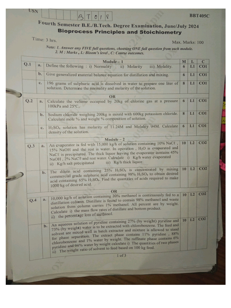 BPS Question Paper | PDF