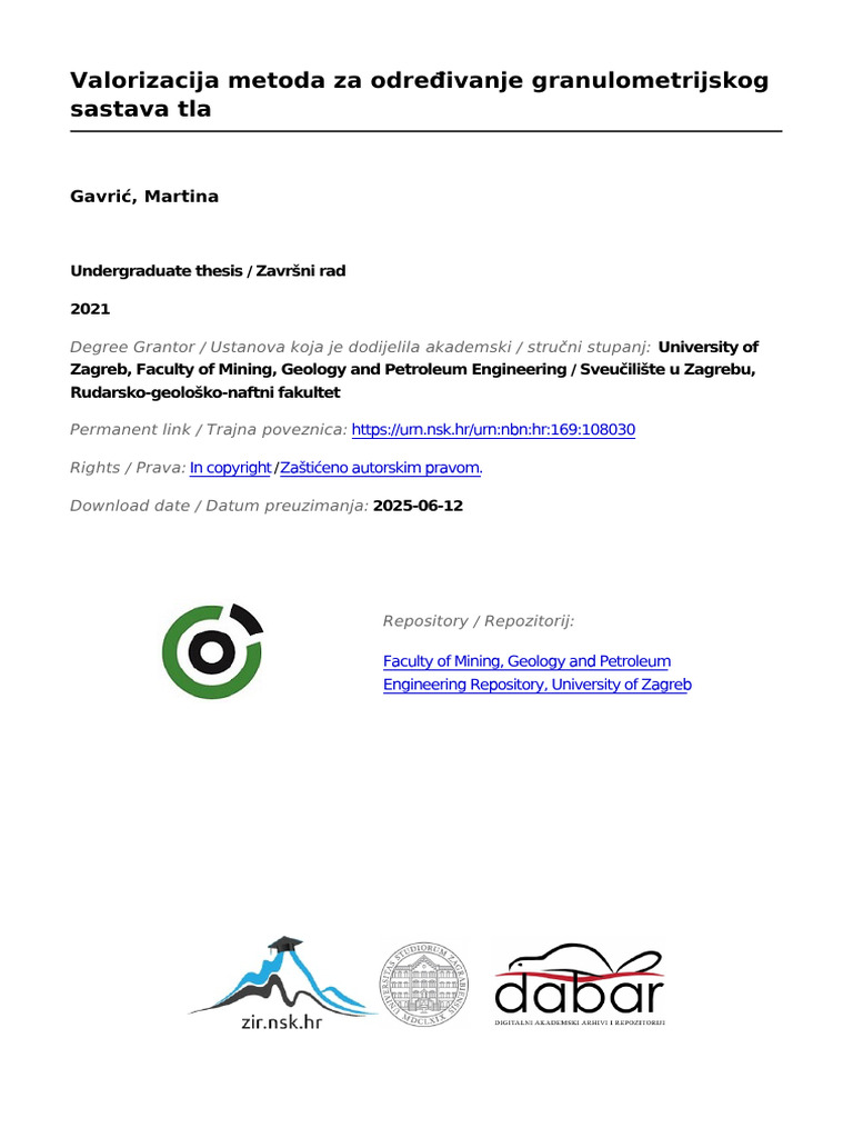 Gavric Martina RGN 2021 Zavrsni Sveuc | PDF