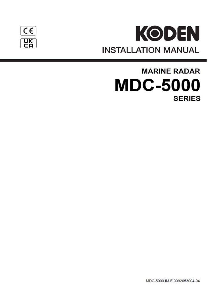 MDC-5000 IME Rev04 | PDF | Compass | Antenna (Radio)