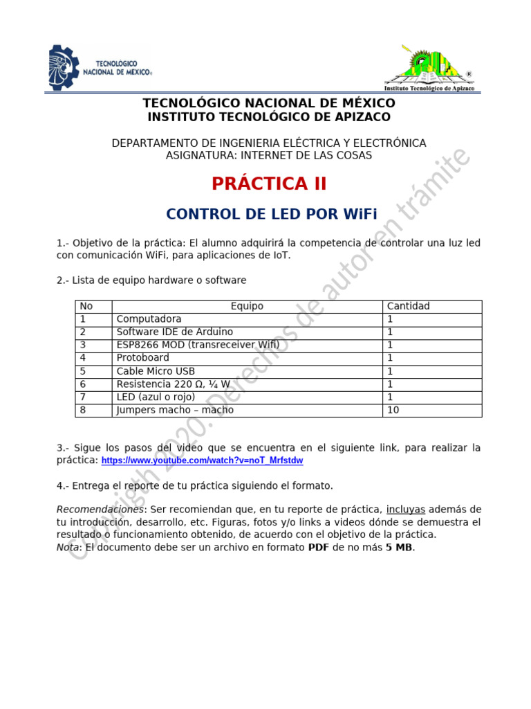 Práctica 2 (IOT) | PDF